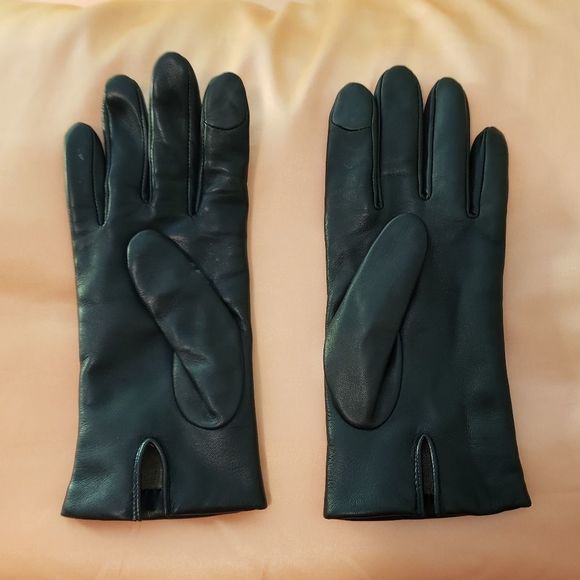 Coach | Accessories | Coach Leather Gloves Sculpted Signature Leather ...